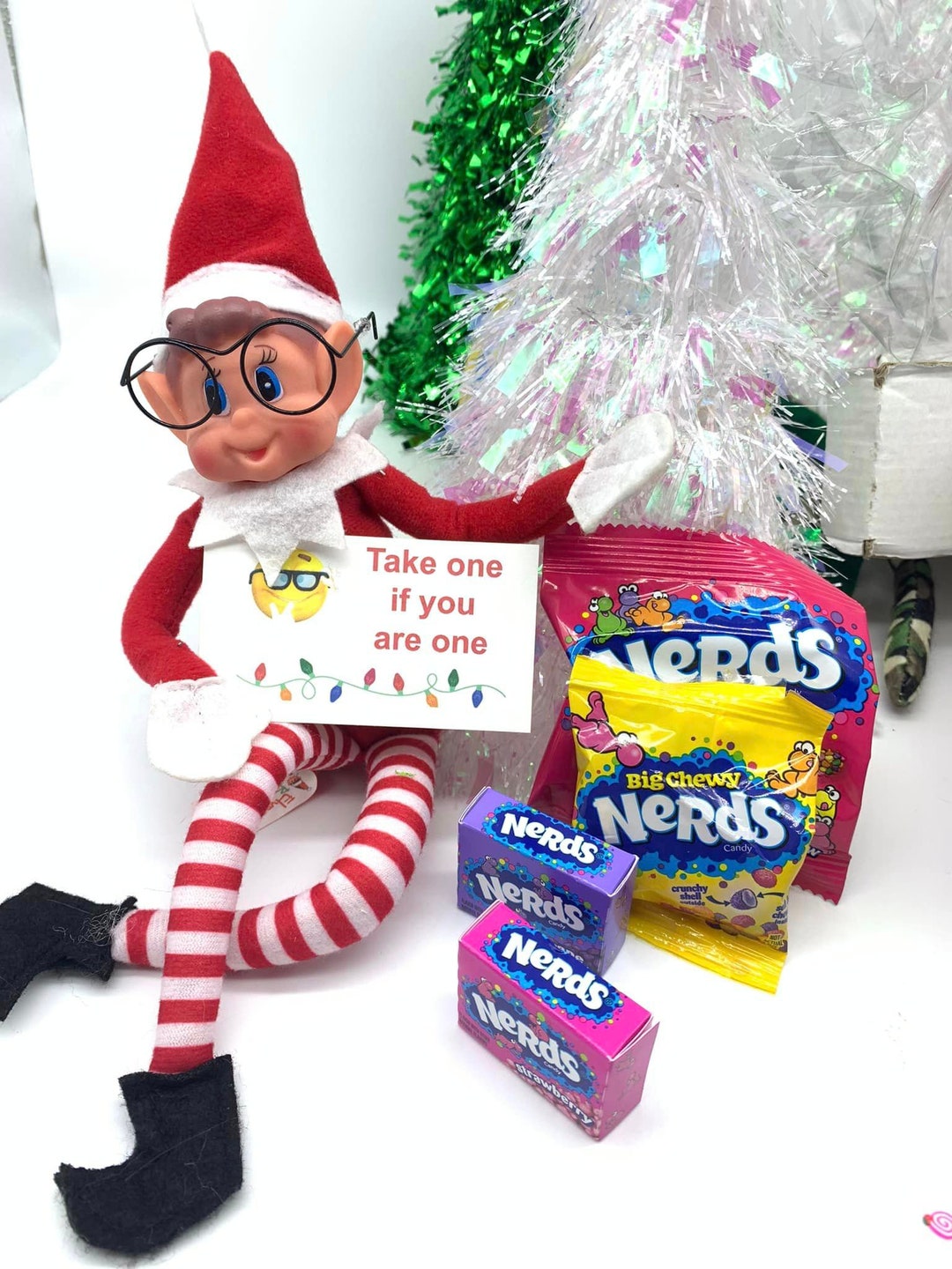 Elf Prop Elf Nerd Elf Candy Nerd Glasses NO DOLL Elf Diorama - Etsy