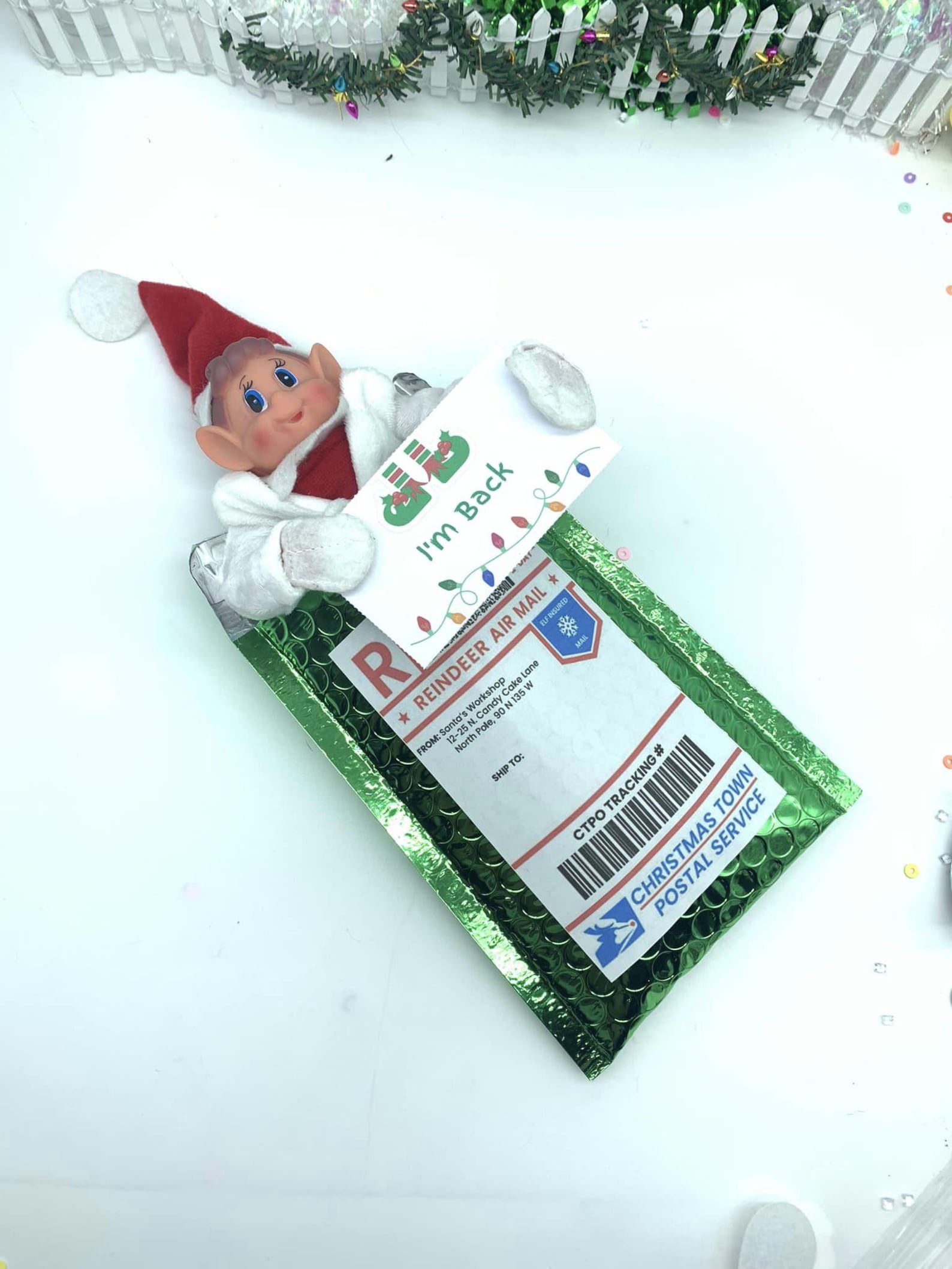 Elf Prop Elf Arrival Envelope or Box Departure NO DOLL - Etsy
