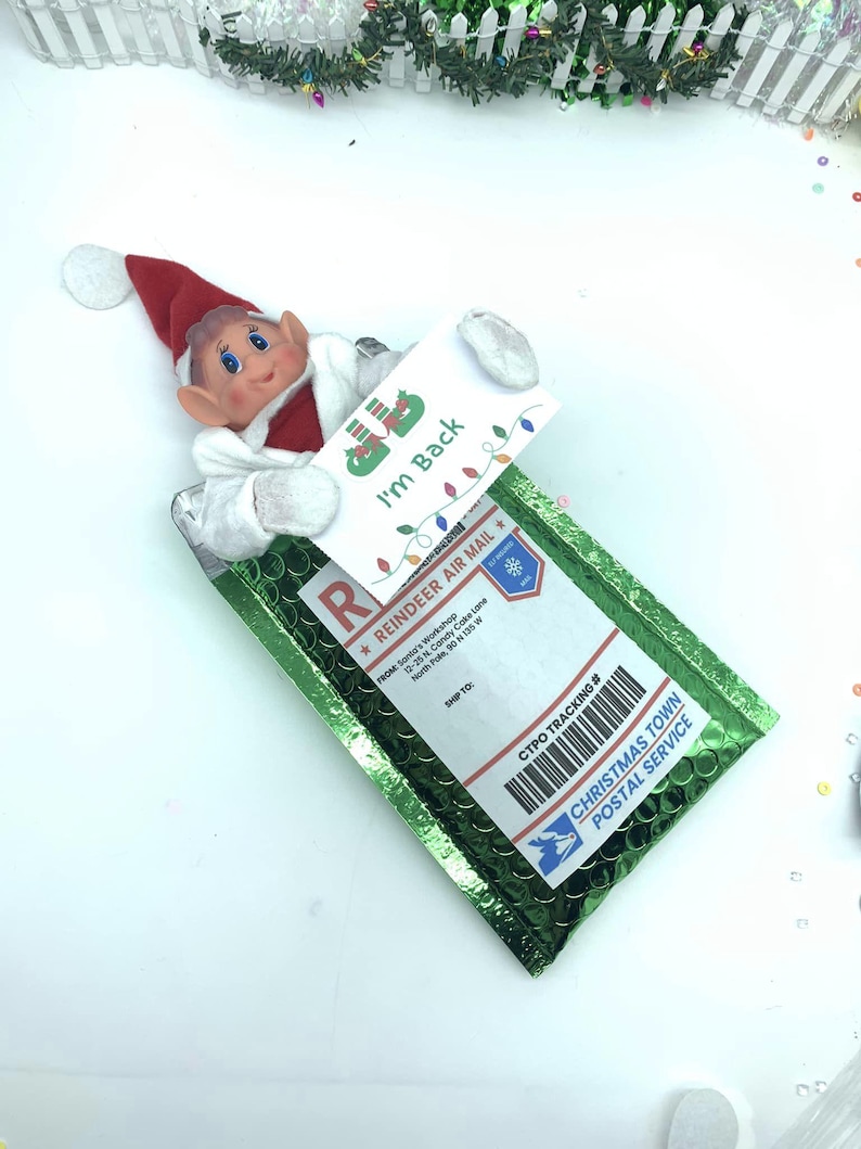 Elf Prop Elf Arrival Envelope or Box Departure NO DOLL - Etsy