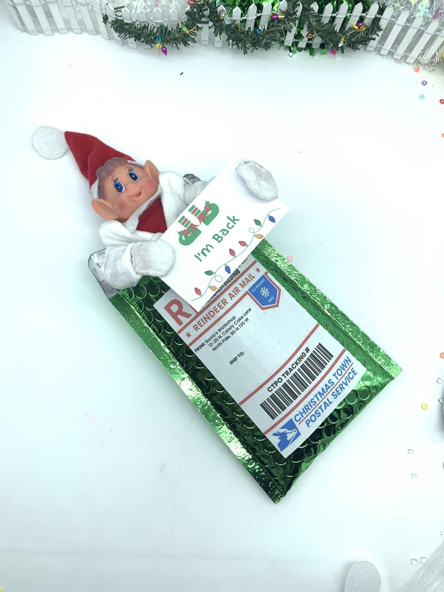 Elf Prop Elf Arrival Envelope or Box Departure NO DOLL - Etsy