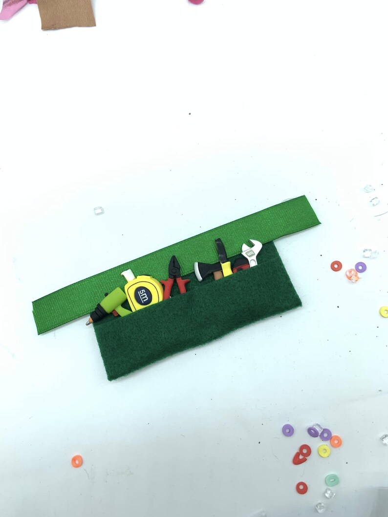 Elf Props Mini Fake Tools Christmas Supplies Miniature Toolbox Hammer ...
