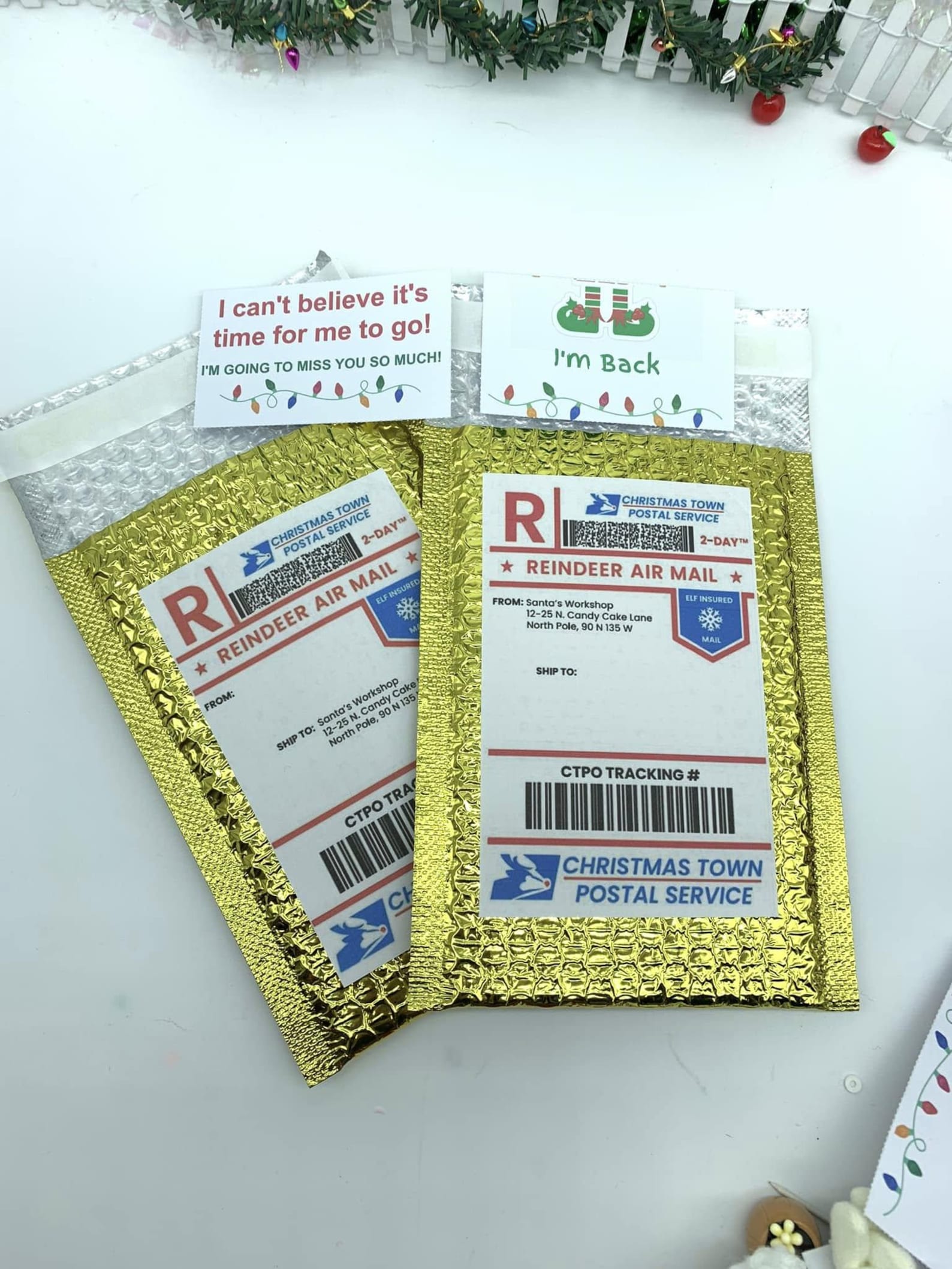 Elf Prop Elf Arrival Envelope or Box Departure NO DOLL - Etsy