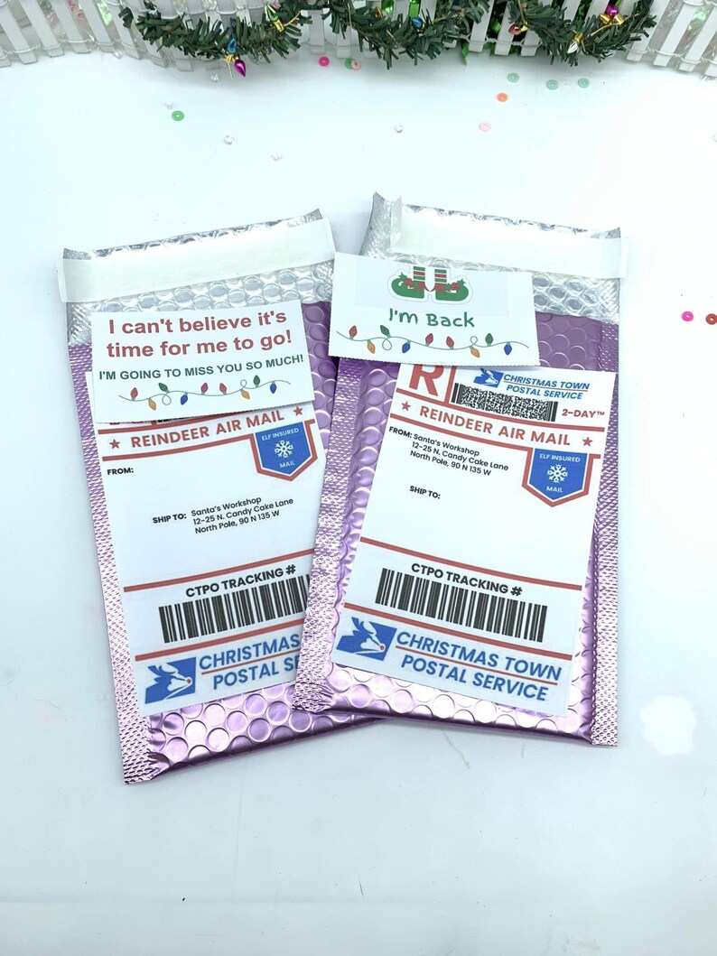 Elf Prop Elf Arrival Envelope or Box Departure NO DOLL - Etsy