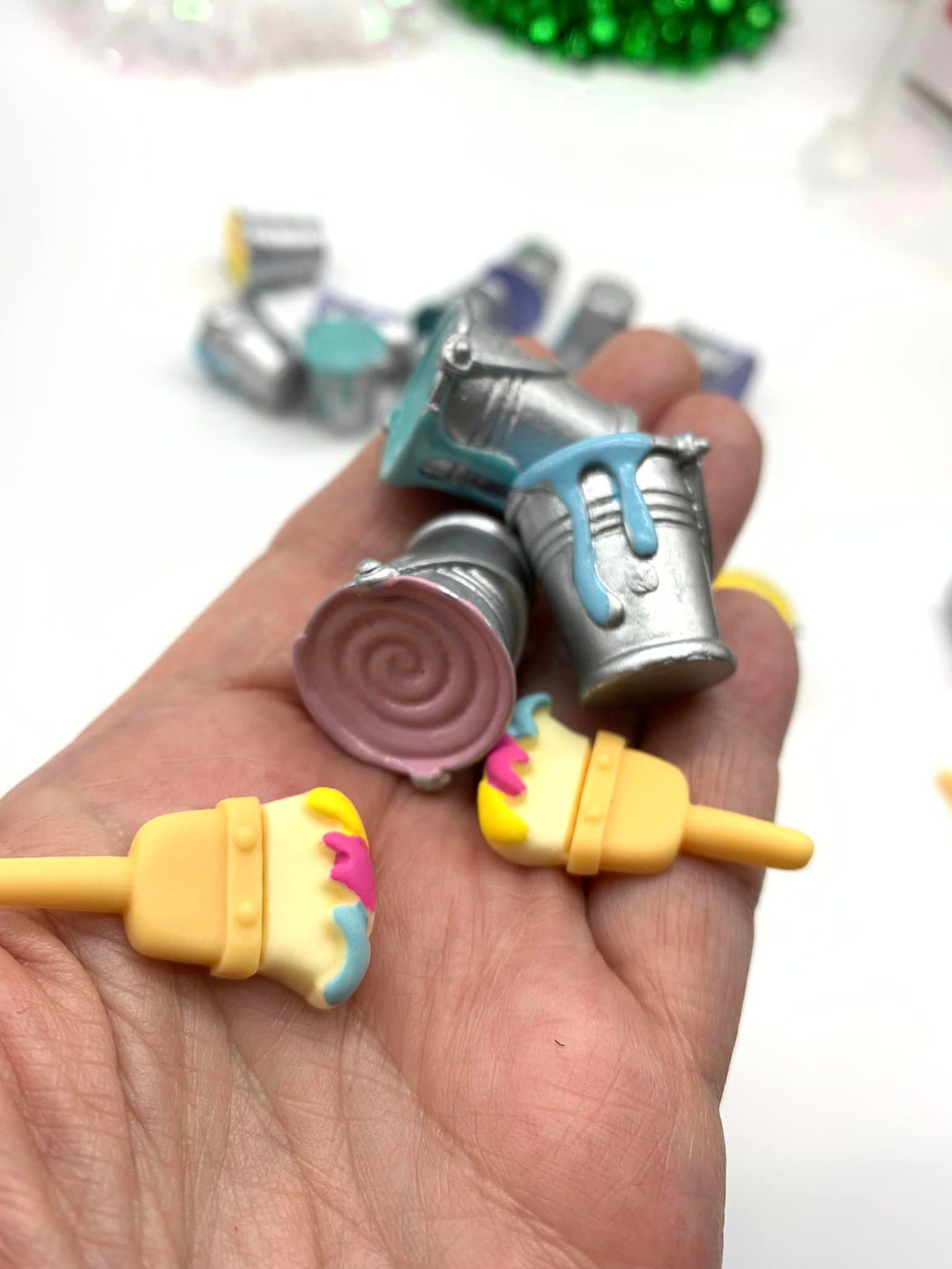 Elf Prop Paint Brush and Bucket NO DOLL Slime Charms - Etsy