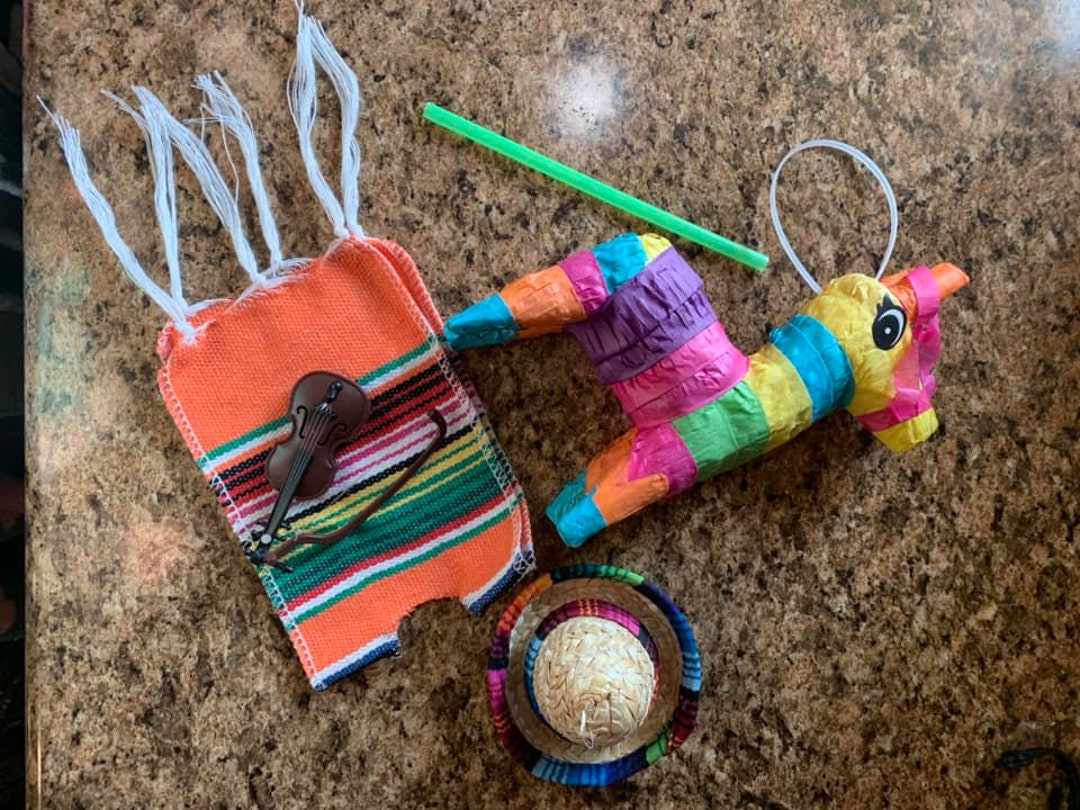 Elf Props Elf Mexican Night NO DOLL Poncho Pinata Violin - Etsy