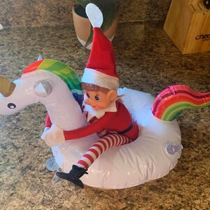 Elf Props Elf Size Swim Toy Inflatable Unicorn or Flamingo NO DOLL ...