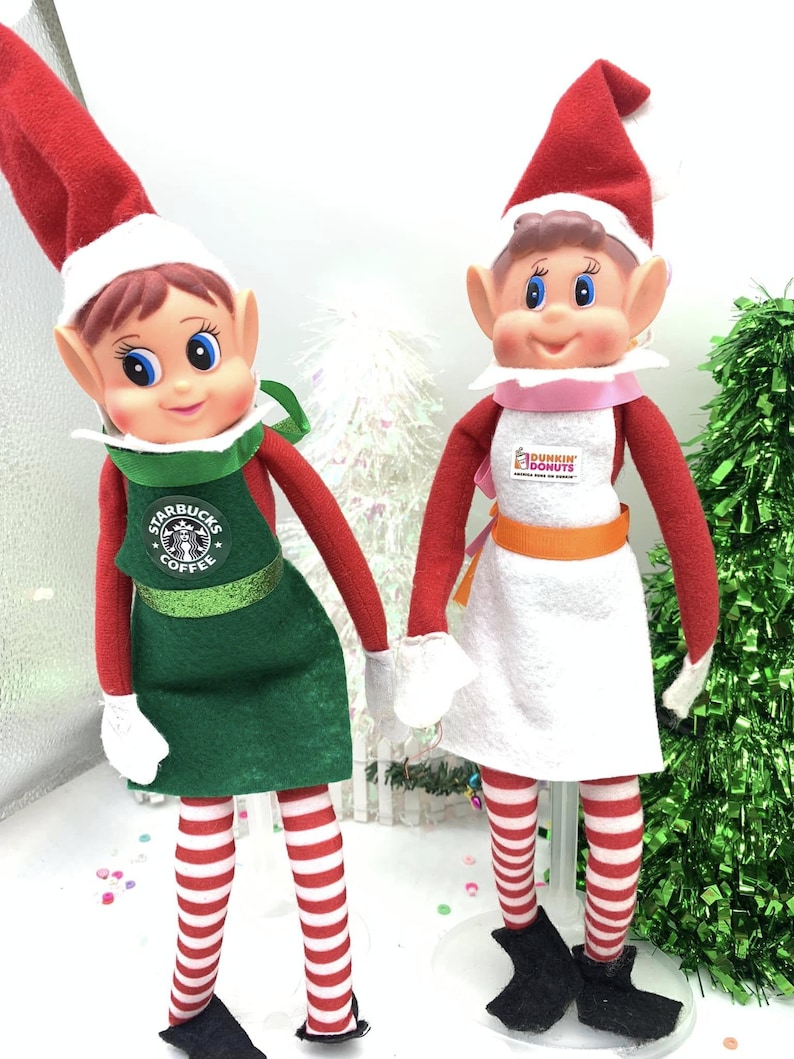 Elf Coffee Shop Apron, Miniature Doll Prop - Etsy