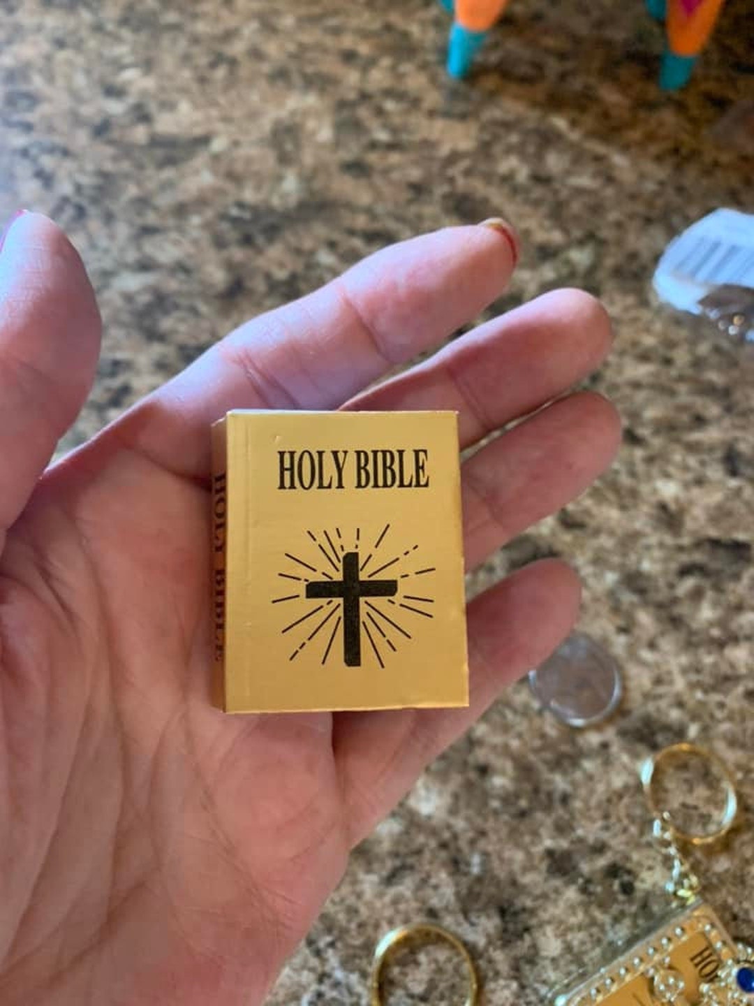 Elf Props Miniature Bible NO DOLL Keychain Dollhouse Sand Box Therapy ...