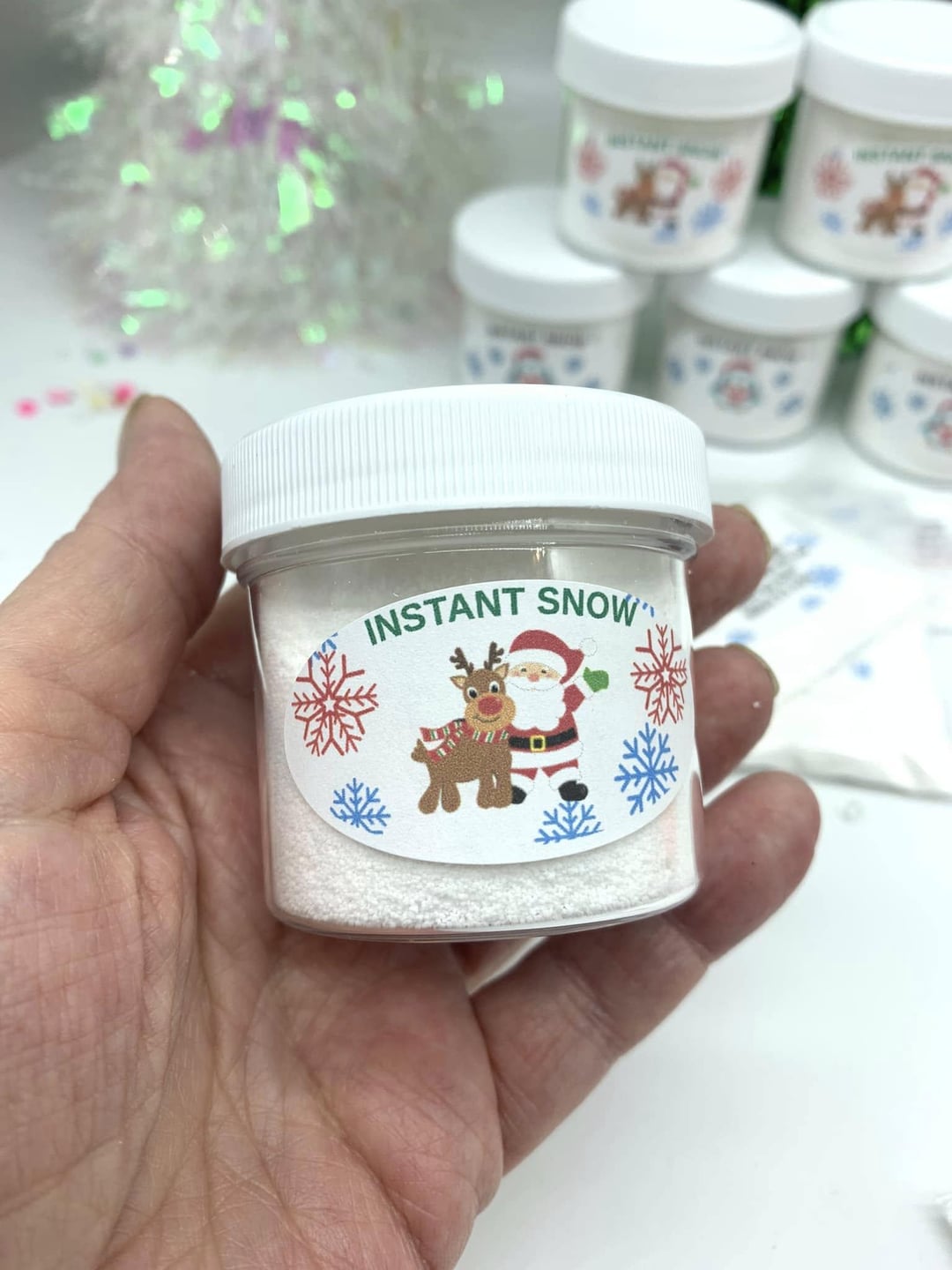 Elf Props Instant Snow Fake Snow Slime Supply Shovel Bucket Option - Etsy