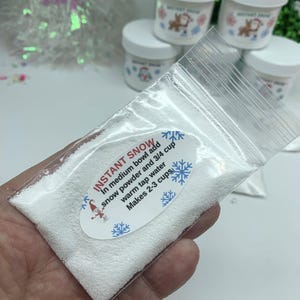 Elf Props Instant Snow Fake Snow Slime Supply Shovel Bucket Option - Etsy