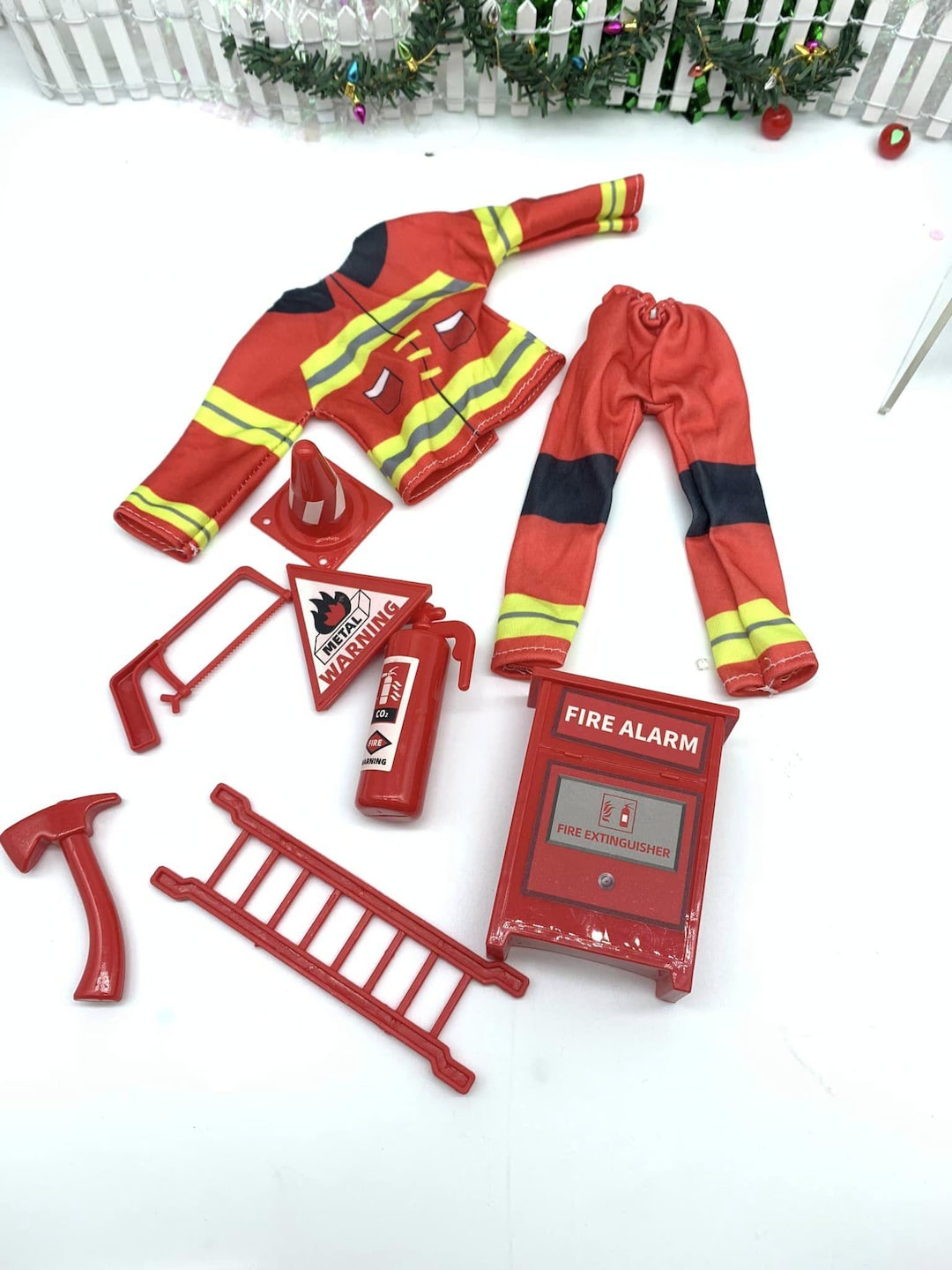 Elf Fireman Costume: Elf Sized Uniform & Props (no Doll) - Etsy
