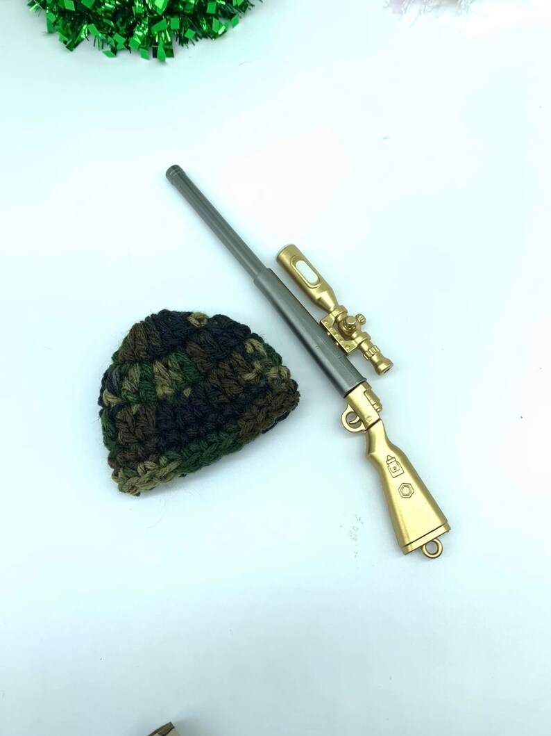 Elf PROPS ELF Size Camo Hat and Fake Gun NO Doll Elf Hunting Clothes - Etsy