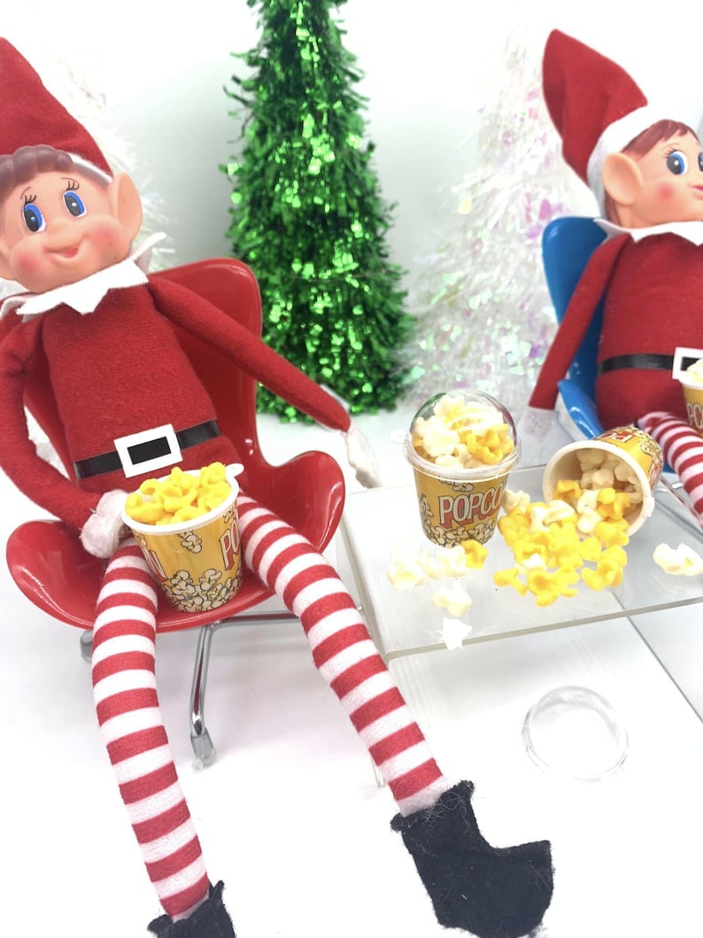 Miniature Popcorn Tub: Elf Prop Dollhouse Accessory - Etsy