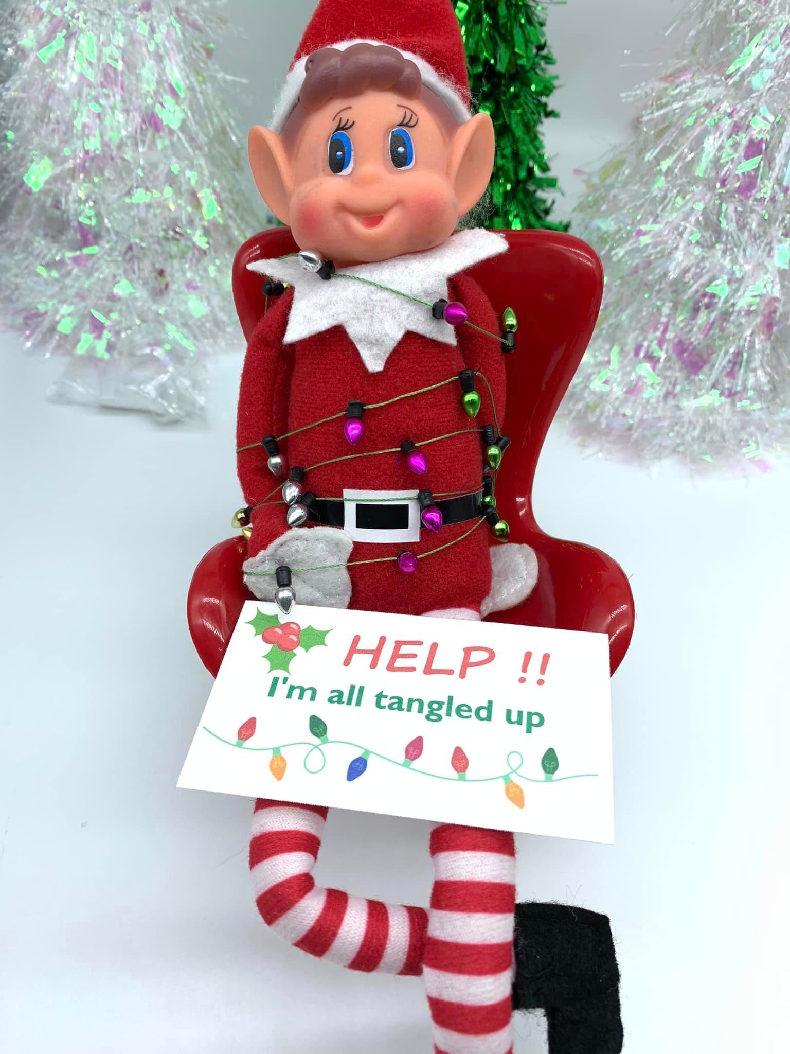 Elf Props 3 Foot Fake Elf Christmas Lights NO DOLL - Etsy