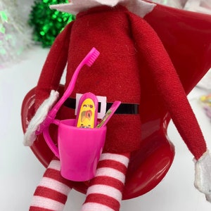 ELF PROPS Elf Size Toothbrush Toothpaste Mini Miniature Dollhouse Elf ...