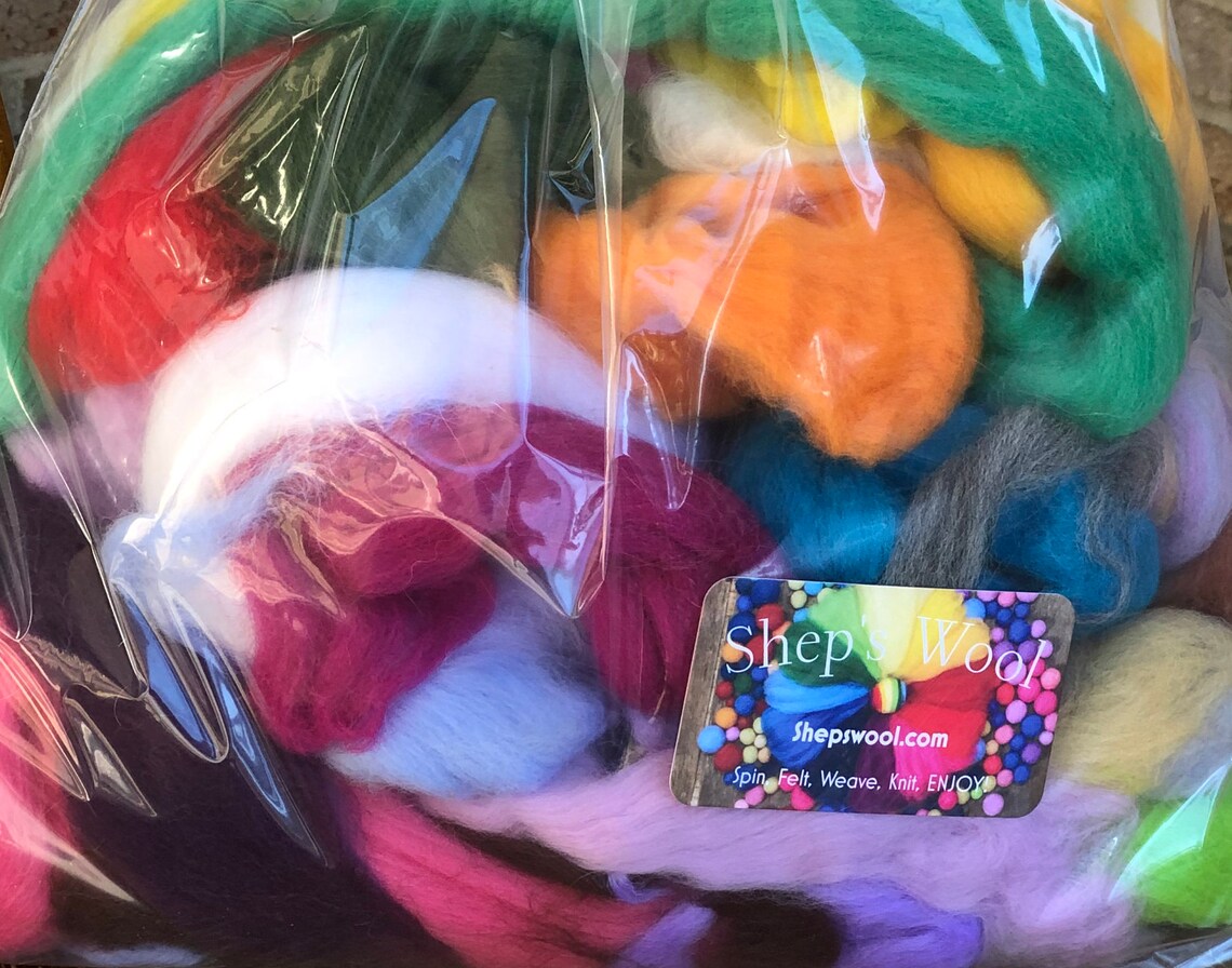 Felting/spinning Wool Roving SAMPLER Spin Fiber Spin Wool - Etsy