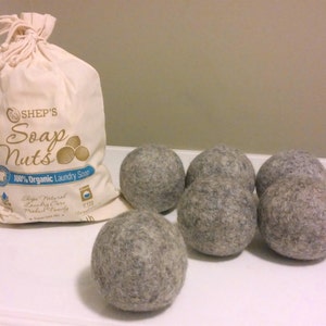 XL Wool Dryer Balls 6 Pack: Natural Laundry Softener - Etsy