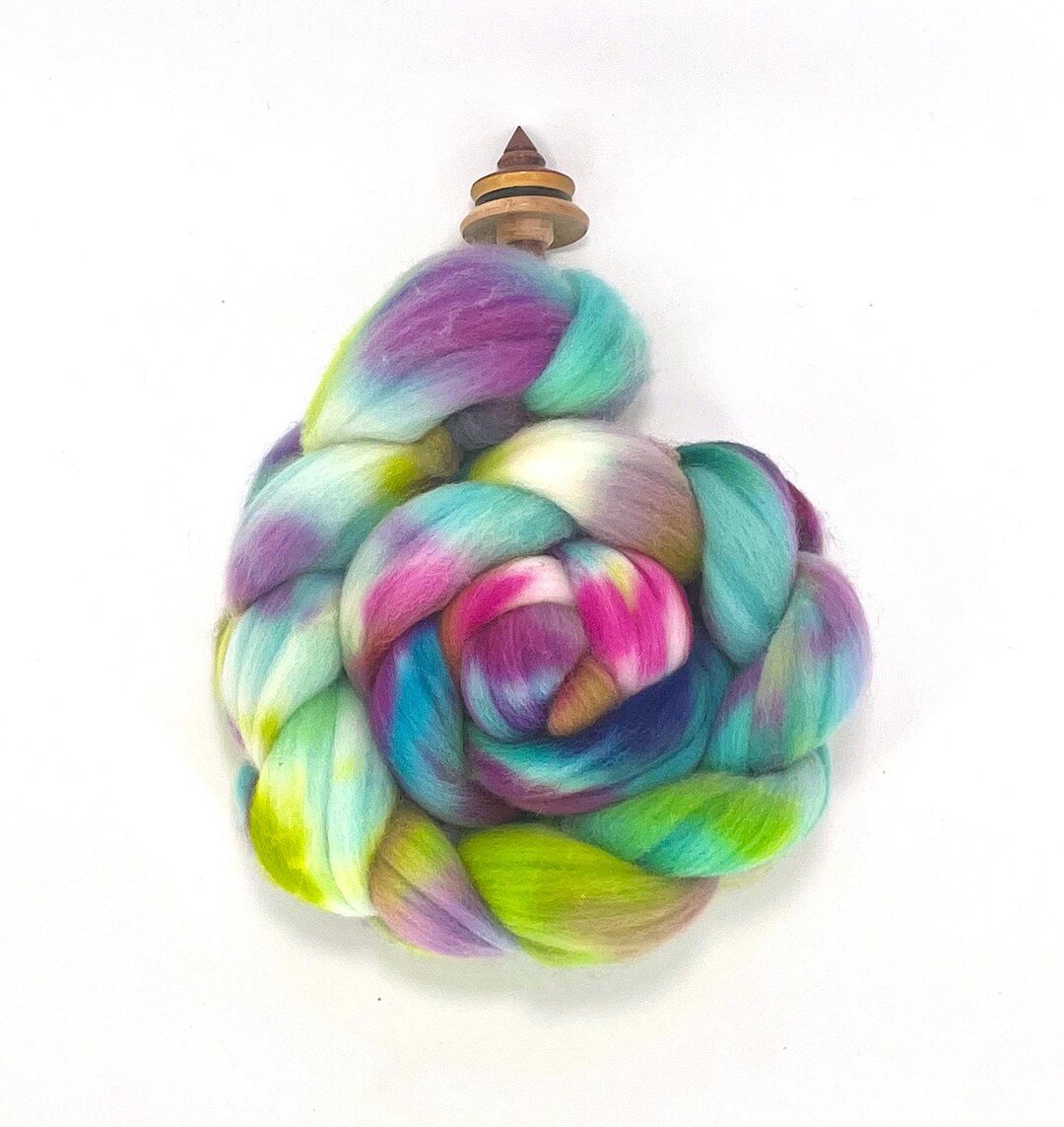 Mystic Prism Merino Wool Roving - 4oz Hand-dyed Super Soft 21 Micron ...
