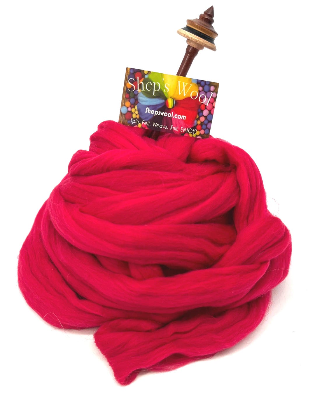 Raspberry Red Merino Wool Roving: Felting & Spinning Fiber - Etsy