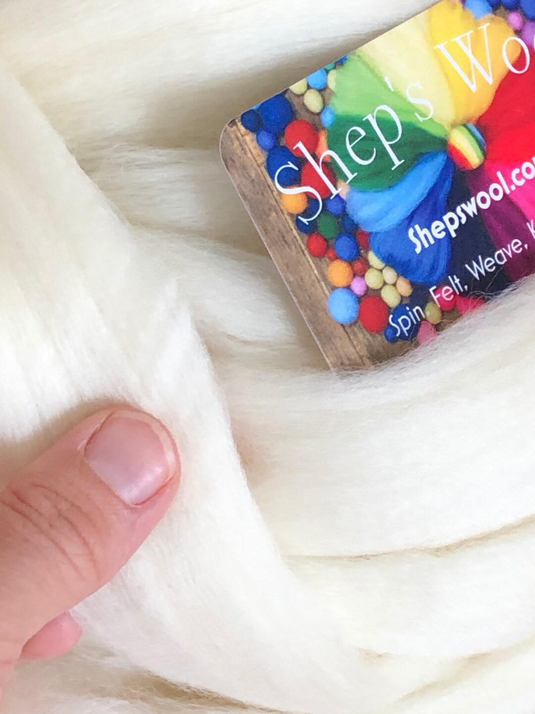 Natural White Wool Roving: 1lb Felting Fiber Top - Etsy
