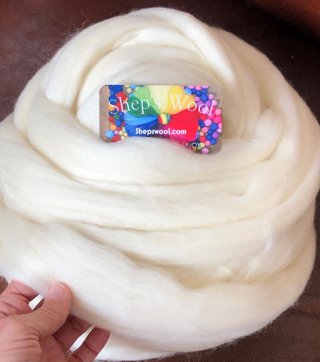 White Wool Roving Fiber: 58s Grade for Spinning & Felting - Etsy
