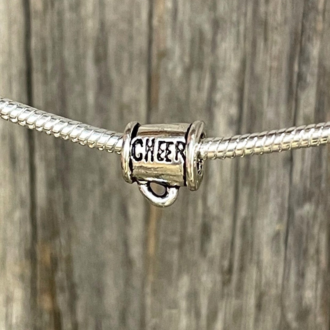Cheer Cheerleading Girls High School College Sports European Charm Bead ...