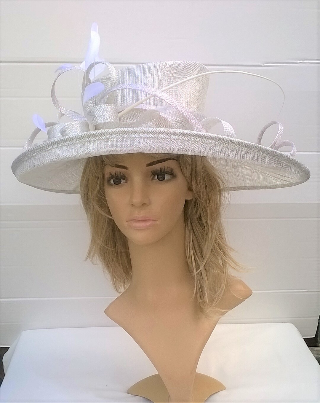 Statement Hat..stunning Sinamay Hat ..with Looped Trim ,biot /coque ...