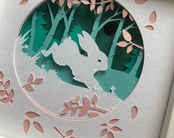 Leaping Rabbit Wall Art - Etsy