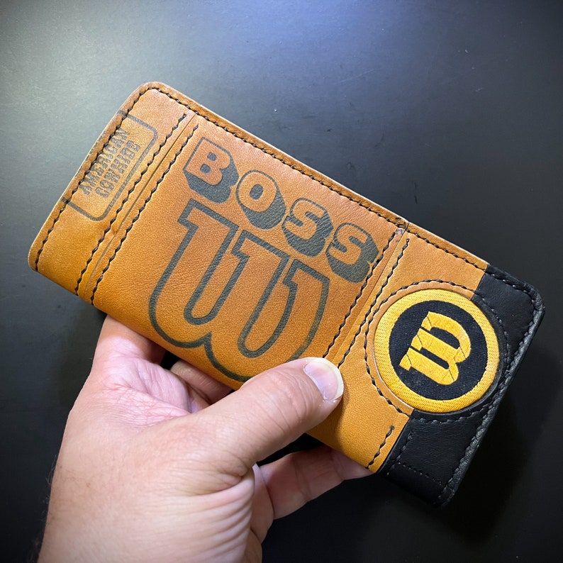 Vintage Wilson Boss Tall Roper Leather Baseball Glove Wallet - Etsy