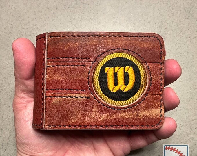 Wilson Bi-fold Model Leather Baseball Glove Wallet - Etsy