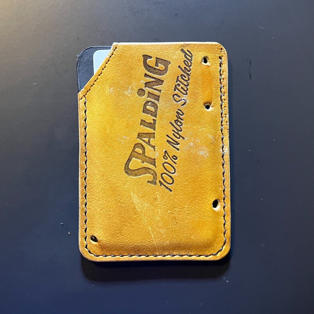 Spalding Leather Baseball Glove Wallet / Card Holder - Etsy