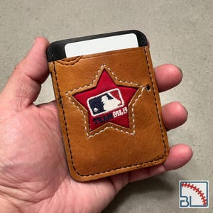 MLB Leather Baseball Glove Wallet / Card Holder - Etsy