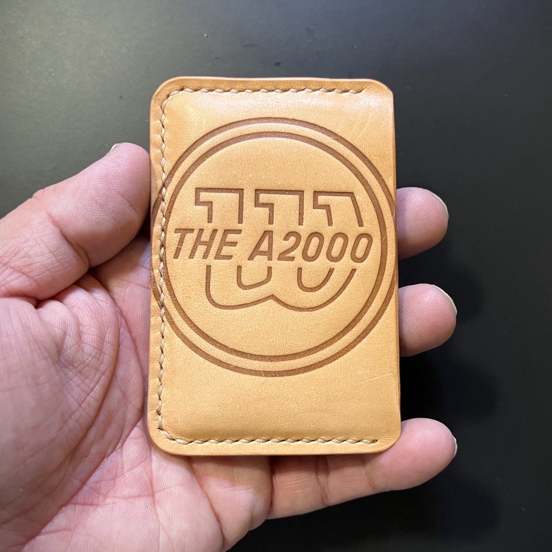 Wilson A2000 Minimalist Leather Baseball Wallet / Card Holder (tan) - Etsy