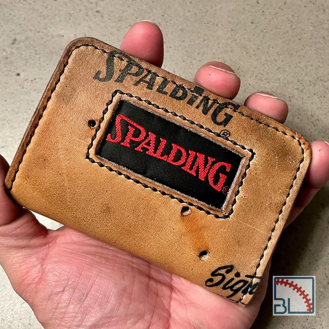 Spalding Leather Baseball Glove Wallet - Etsy
