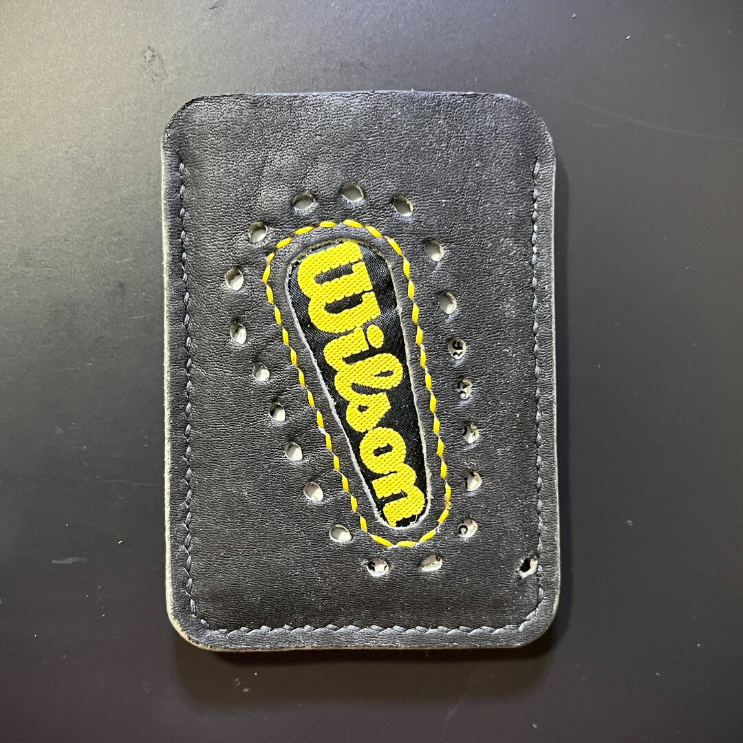 Wilson A2000 Finger Hole Leather Baseball Wallet / Card Holder - Etsy