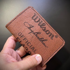 Wilson Terry Bradshaw Leather Football Wallet - Etsy