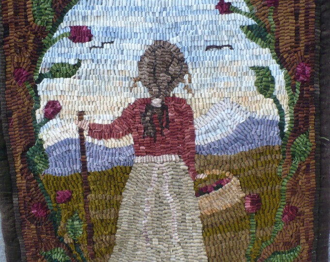 Rug Hooking Pattern on Linen glory - Etsy