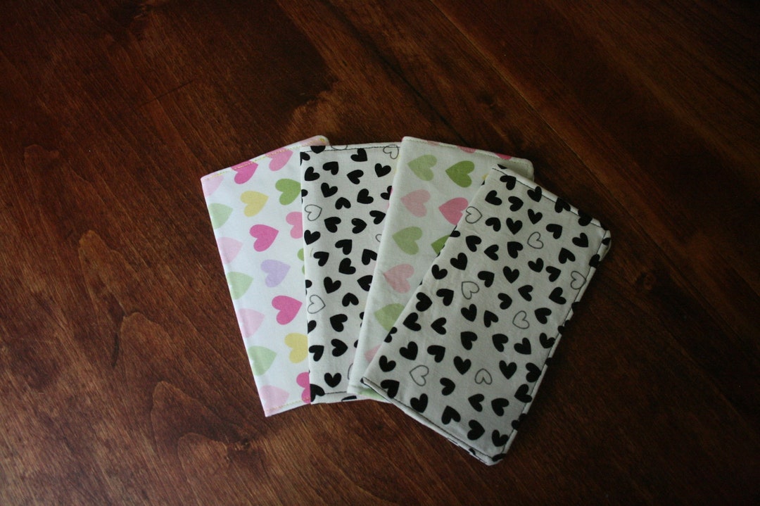 Heart Fabric Checkbook Cover, Top Tear Check Wallet - Etsy