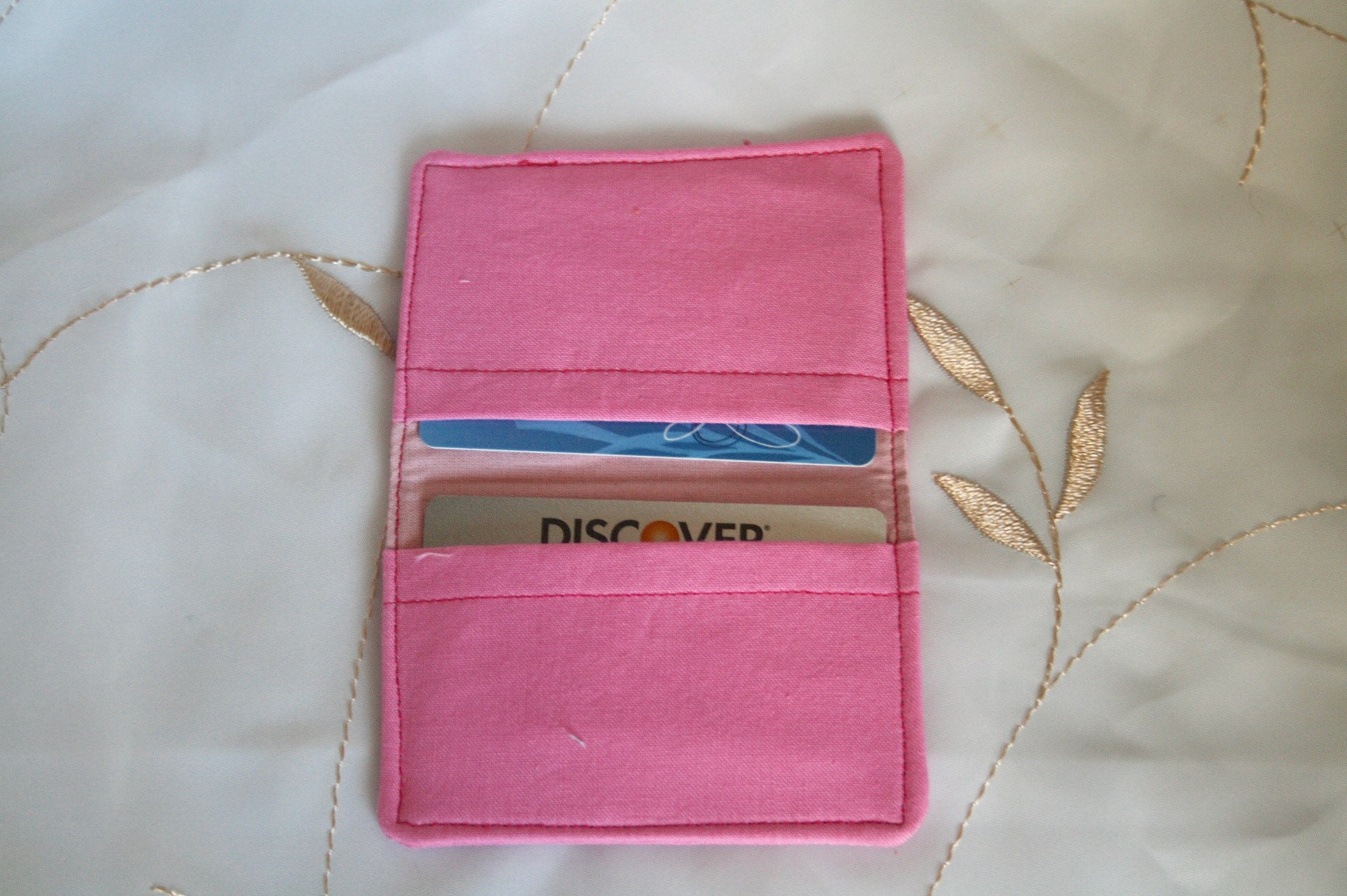 Fabric Credit Card Case, Business Card Holder, Stocking Stuffer, Purse ...
