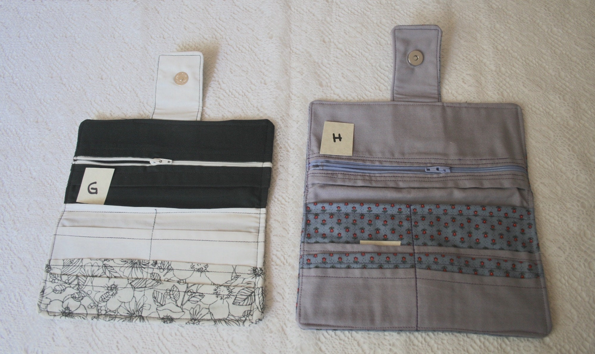 Women's Fabric Handmade Wallet in Floral Print, Gift for Her Under 40 ...