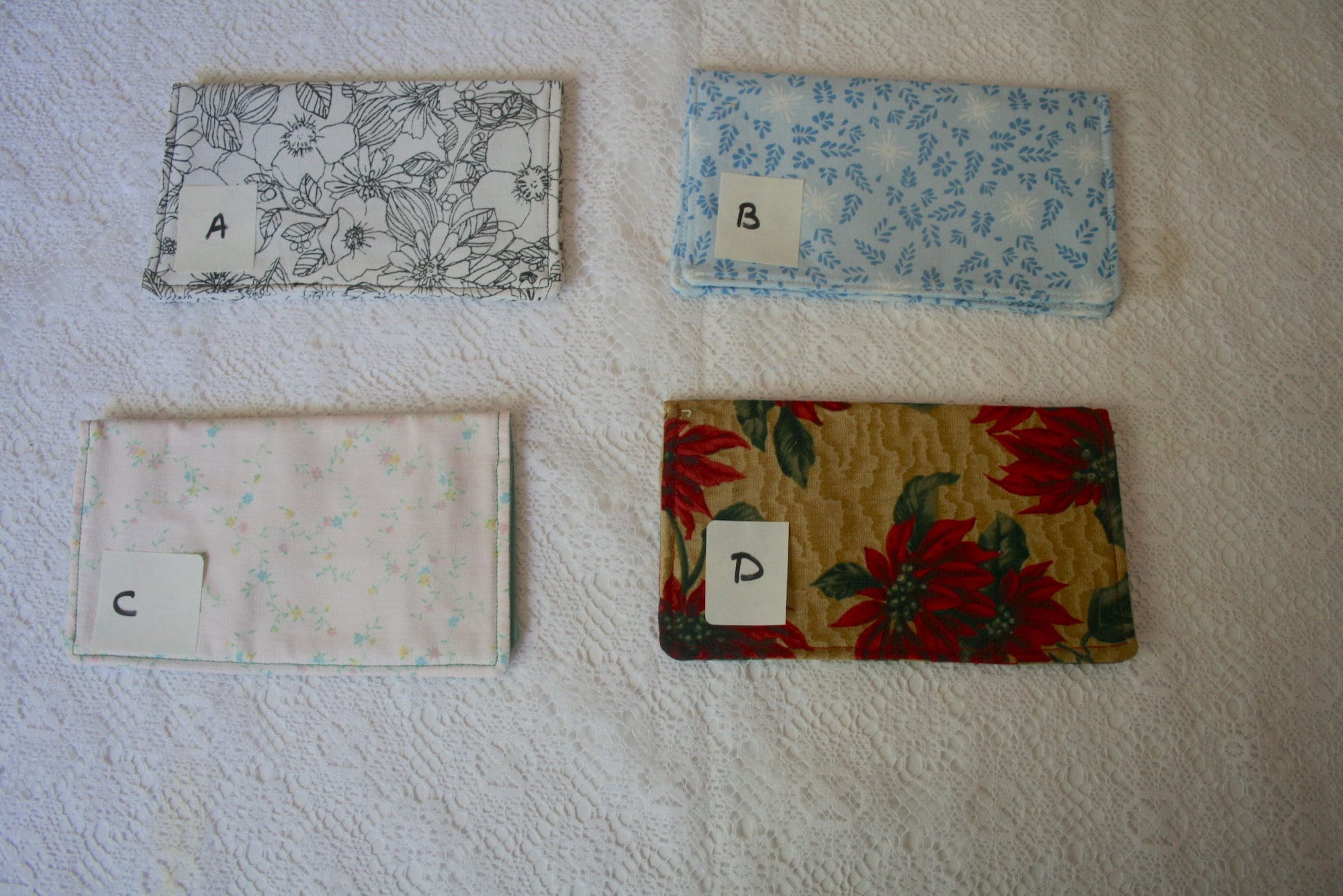 Fabric Checkbook Cover in Floral Print Fabric - Etsy