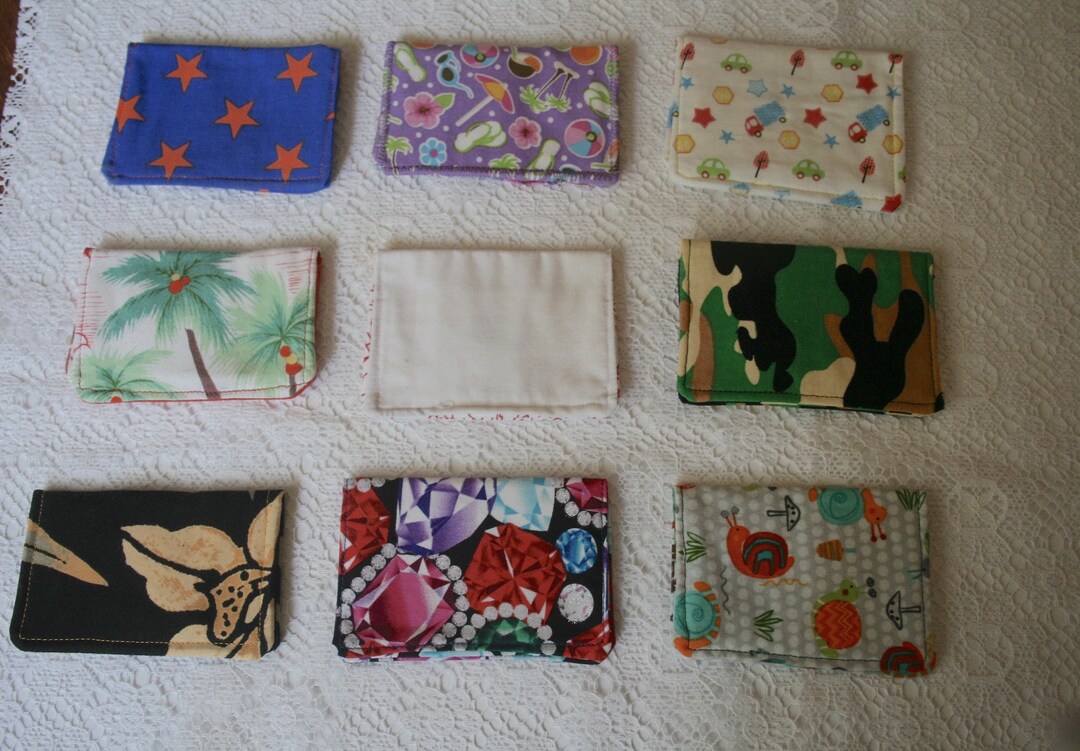 Fabric Credit Card Case, Business Card Holder, Stocking Stuffer, Purse ...
