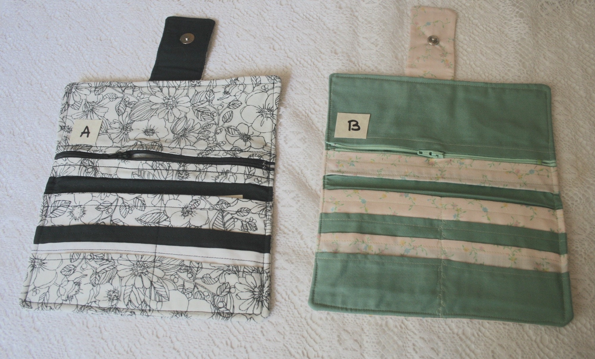 Women's Fabric Handmade Wallet in Floral Print, Gift for Her Under 40 ...