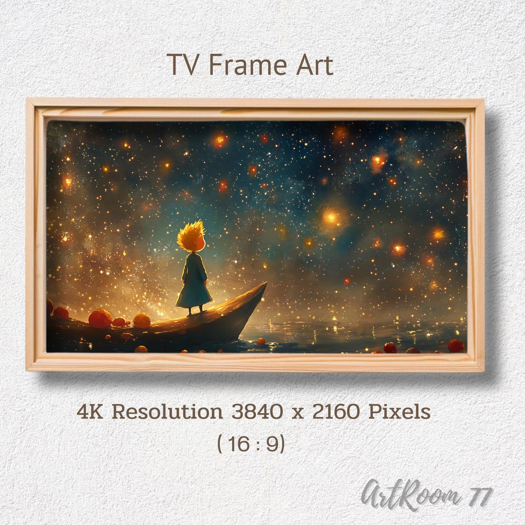 Little Prince Frame Art Samsung Tv,little Prince Frame,little Prince ...