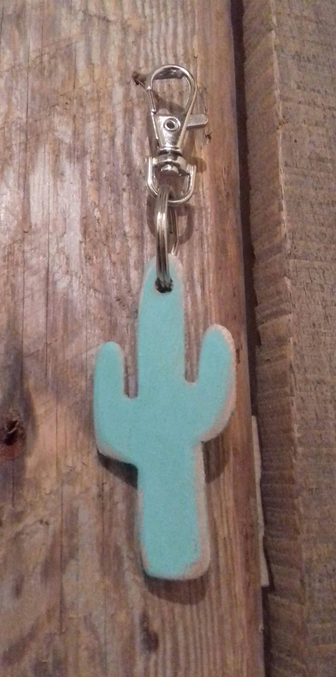 Cactus Keyring / Key Chain / Cactus Gifts / Turquoise / Bag - Etsy