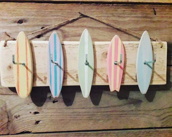 Surfboard Key Hooks/ Jewellery Hooks/ Jewelry Organizer/ - Etsy