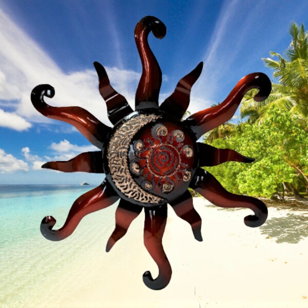 Large Metal Sun - Etsy