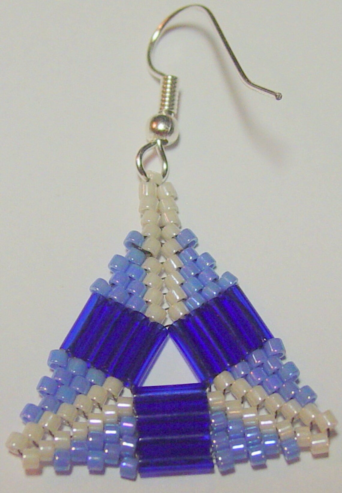 Tutorial: Peyote Triangle Bugle Beaded Earrings - Etsy