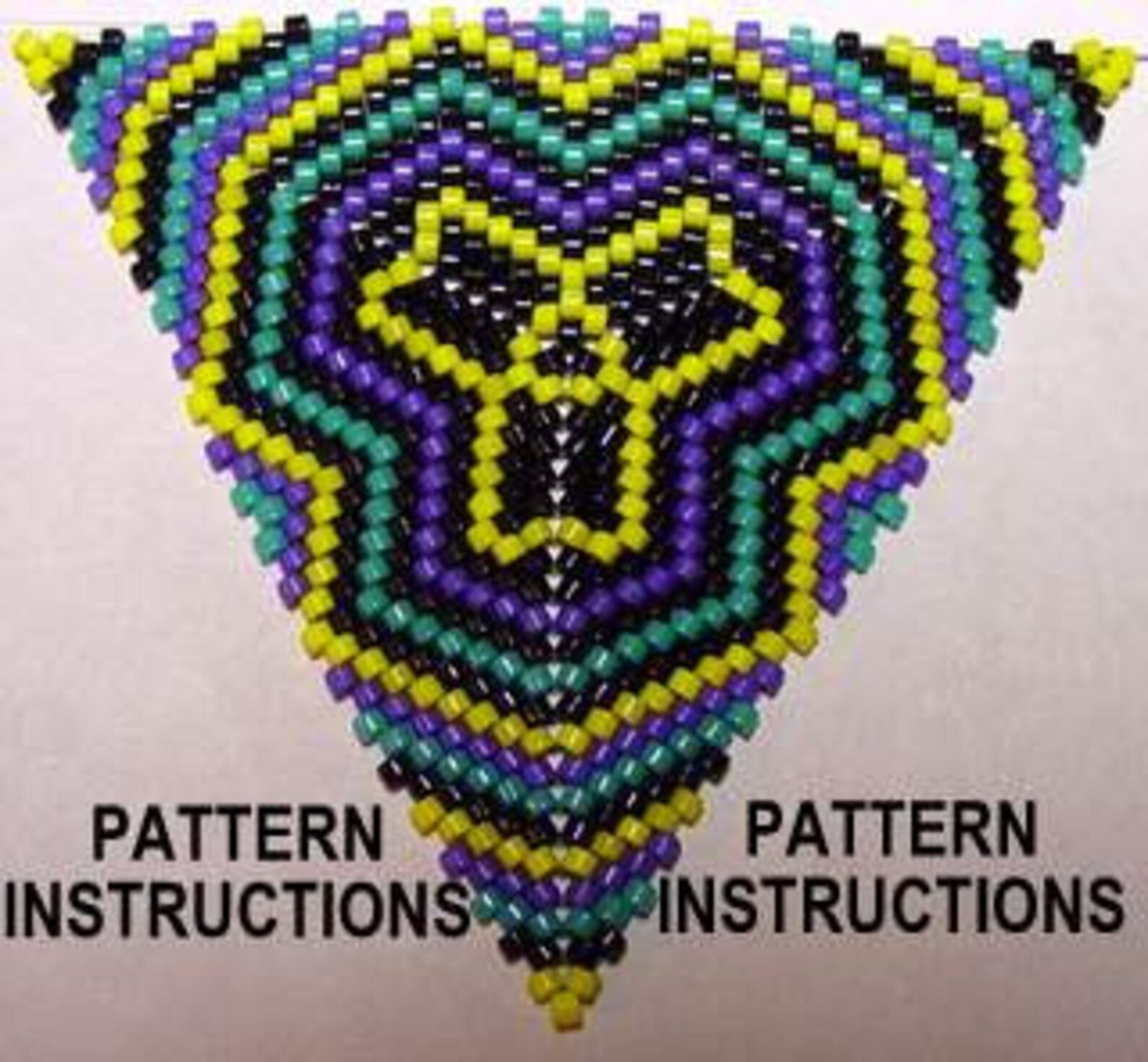Bead Pattern Instructions: Peyote Triangle Pattern Tri5614 - Etsy
