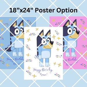 Pin the Tail on Bluey, Bluey Birthday Party, Digital Download, Size ...